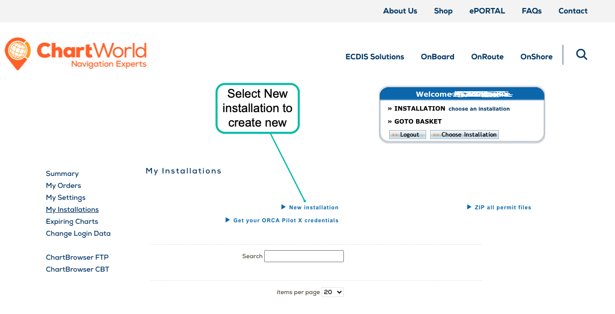 Chartworld.com how-to guide — NavStation