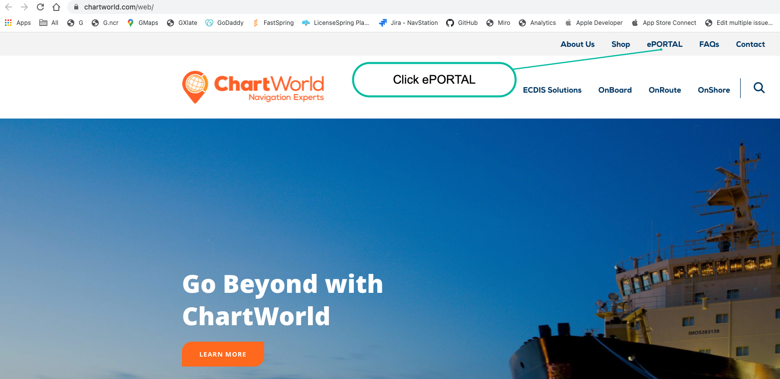 Chartworld.com how-to guide — NavStation