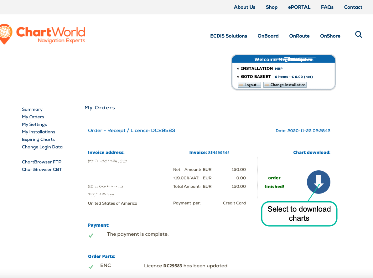 Chartworld.com how-to guide — NavStation