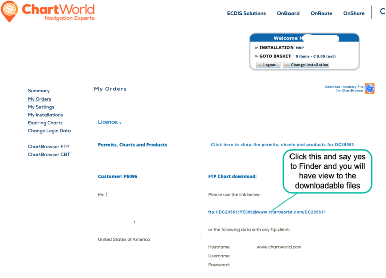 Chartworld.com how-to guide — NavStation