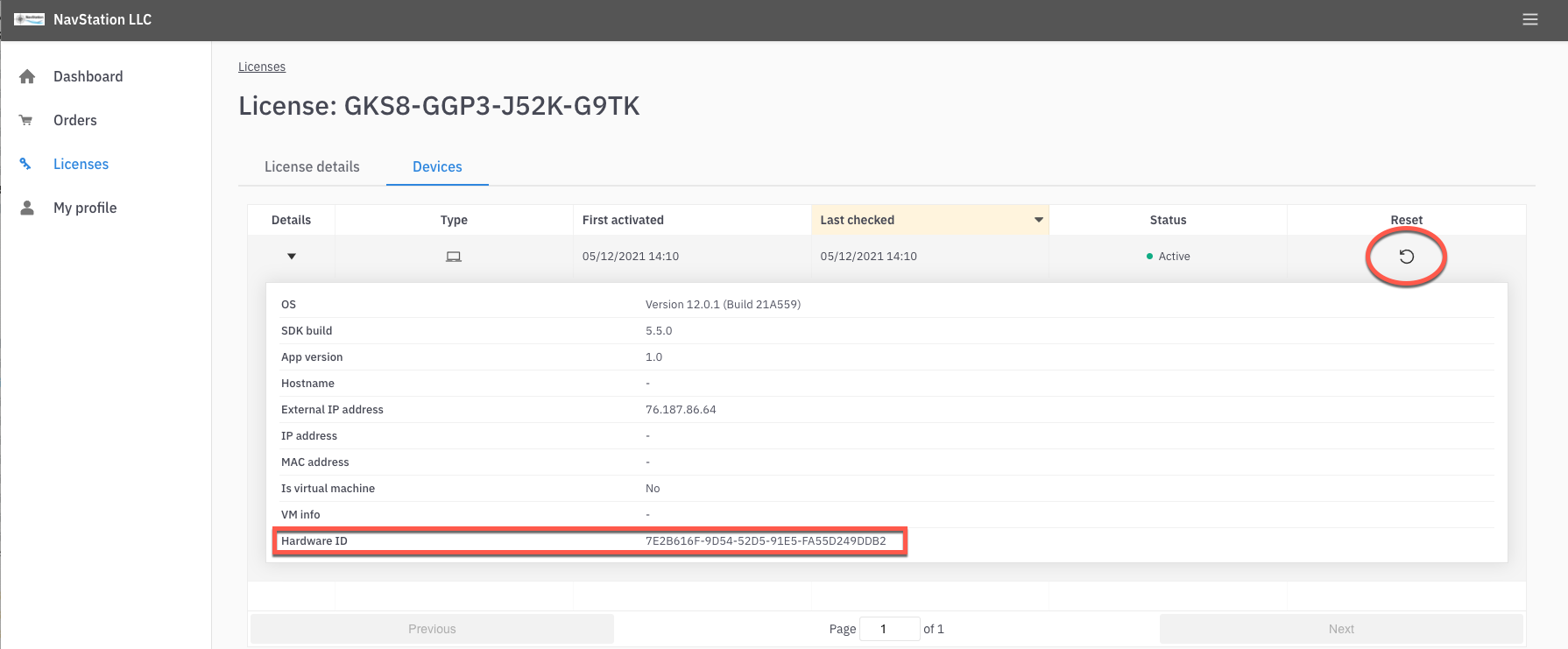 License Key Management — NavStation