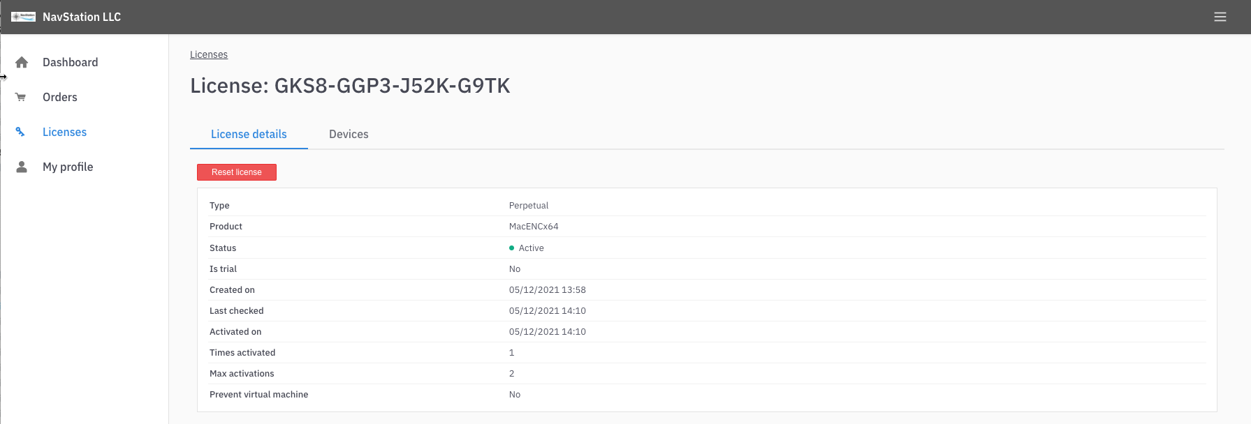 License Key Management — NavStation